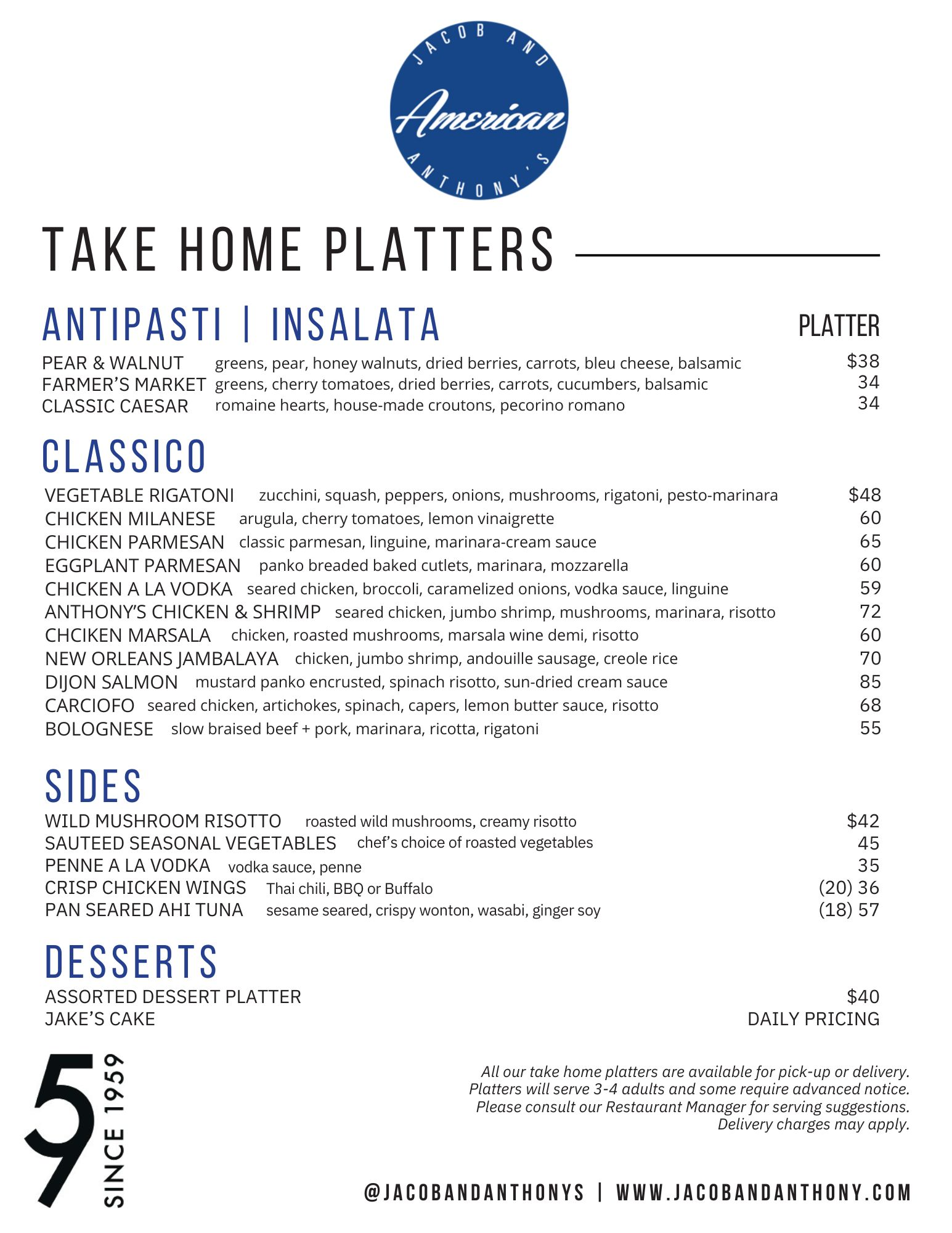 J&A American Grille | Jacob and Anthony's in NY