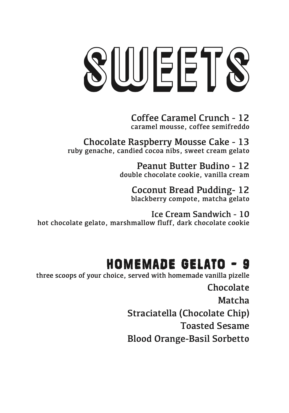 Menus | Backstage Cocktail Lounge in Hoboken, NJ