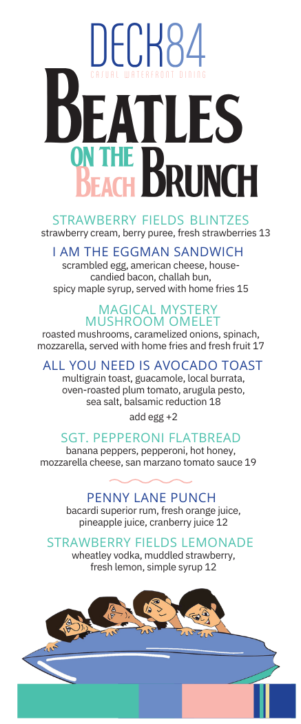 Menus | Deck 84 in Delray Beach, FL