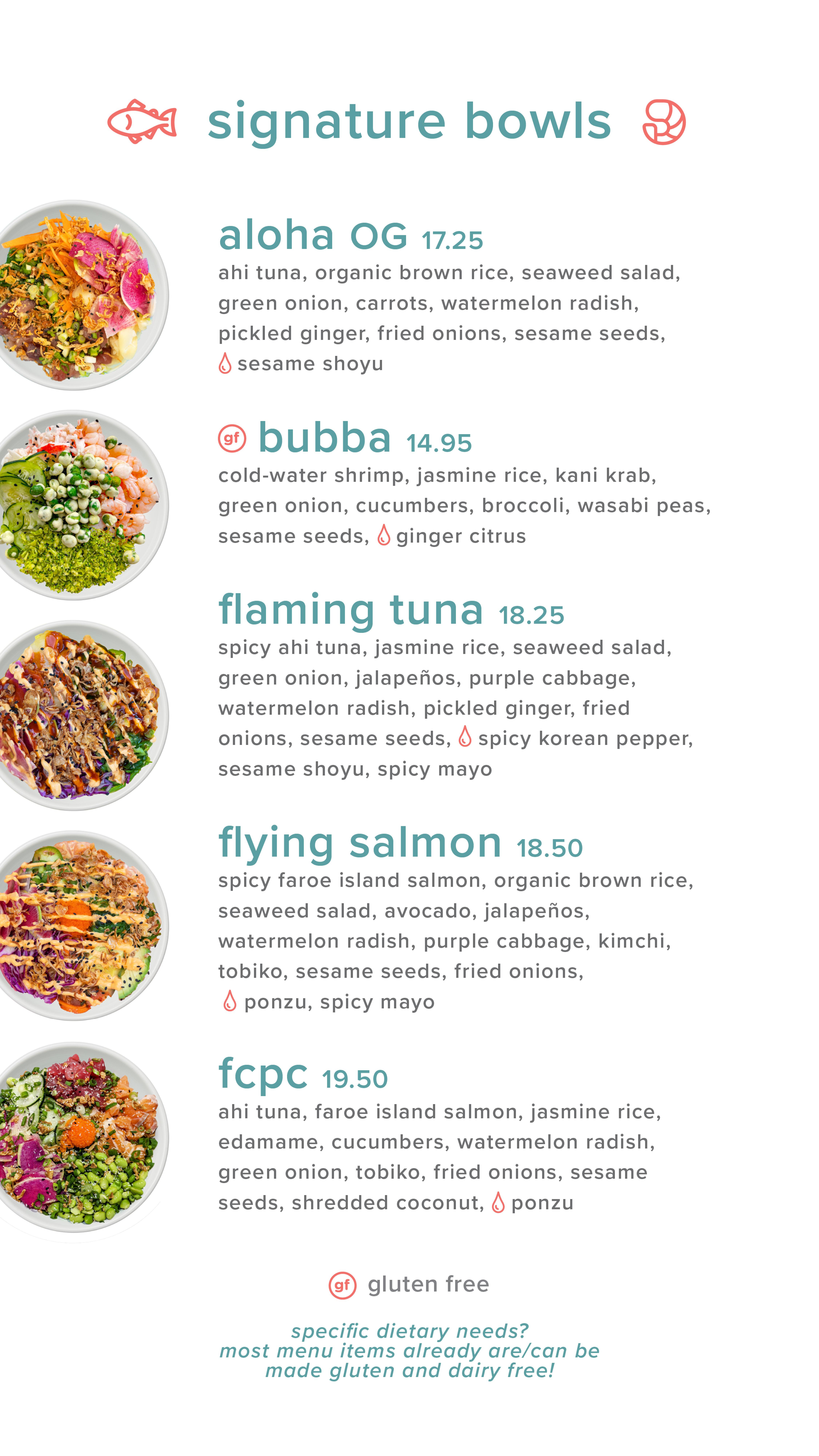 Menus | Fresh Catch Poke Co. | Best Buffalo Seafood Restaurant