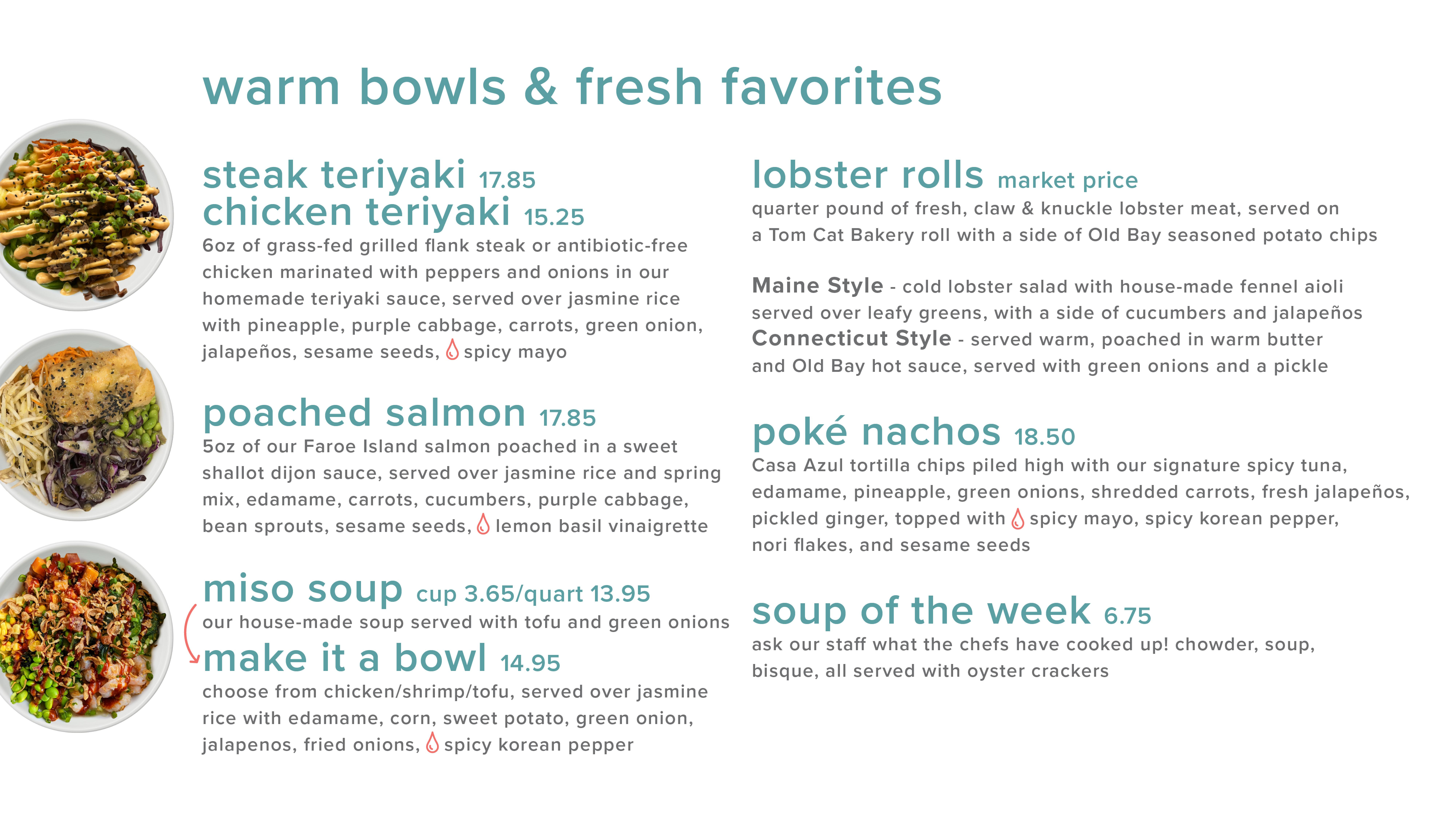Menus | Fresh Catch Poke Co. | Best Buffalo Seafood Restaurant